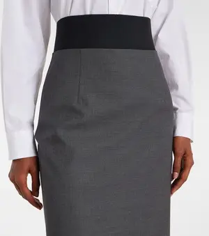 Sportmax Finire Virgin Wool Pencil Skirt