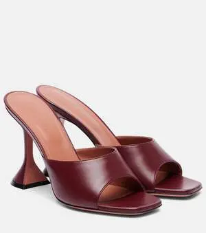 Amina Muaddi Square Toe Mules Clogs For Women