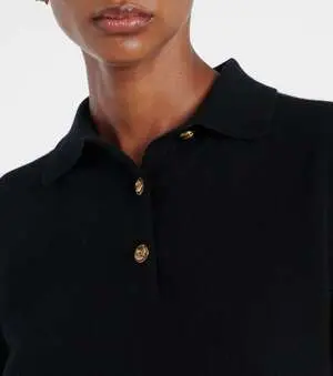 Loro Piana Classic Cashmere Polo Sweater - Black