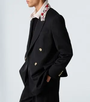 Simone Rocha Embellished Double-breasted Blazer