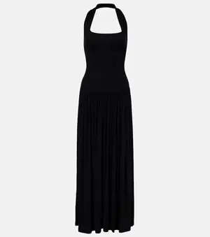 AYA MUSE Quill Halterneck Maxi Dress