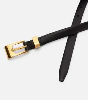 THE ROW Downtown Leather Belt - Black