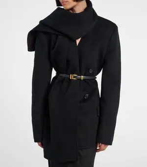 THE ROW Downtown Leather Belt - Black