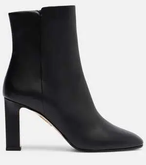 AQUAZZURA Sellier 85 Leather Ankle Boots