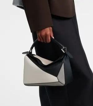 Loewe X Albers Puzzle Small Leather Top-handle Bag