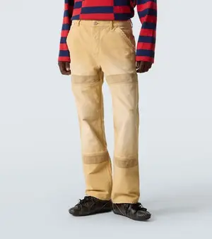 WALES BONNER Sierra Cotton Canvas Straight Pants