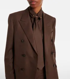 Loro Piana Virgin Wool Neck Tie - Brown