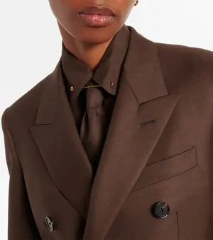 Loro Piana Virgin Wool Neck Tie - Brown