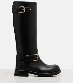 Dolce & Gabbana Leather Biker Boots