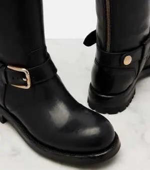 Dolce & Gabbana Leather Biker Boots