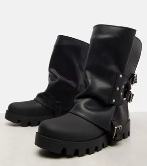 Dolce & Gabbana Leather Biker Boots