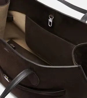 TOTEME Lounge Suede Tote Bag - Brown
