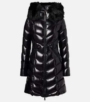 Moncler Fulmarus Quilted Down Coat - Black