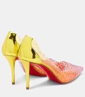 CHRISTIAN LOUBOUTIN Miss Z Degrastrass 80 Pvc Pumps - Multicoloured