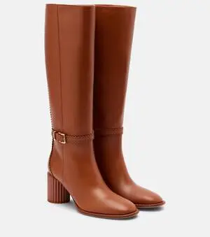 Zimmermann Eddie 70 Leather Knee-high Boots - Brown