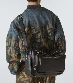 Acne Studios Leather Shoulder Bag - Black