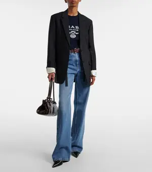 Prada Wool And Cashmere Sweater - Blue