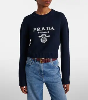 Prada Wool And Cashmere Sweater - Blue
