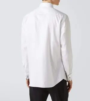 Brioni Cotton Poplin Tuxedo Shirt