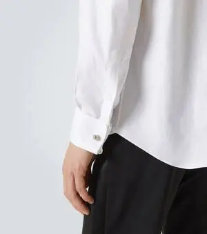 Brioni Cotton Poplin Tuxedo Shirt