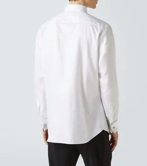 Brioni Cotton Poplin Tuxedo Shirt