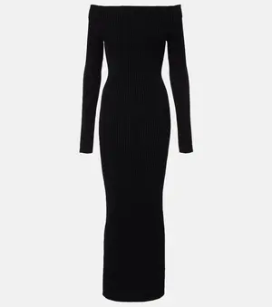 Max Mara Wool And Cashmere-blend Maxi Dress
