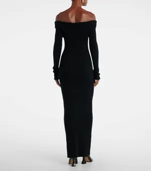 Max Mara Wool And Cashmere-blend Maxi Dress