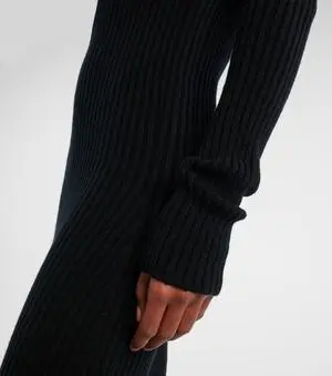 Max Mara Wool And Cashmere-blend Maxi Dress
