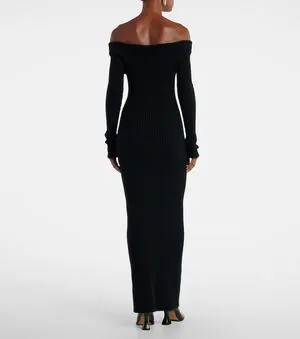 Max Mara Wool And Cashmere-blend Maxi Dress