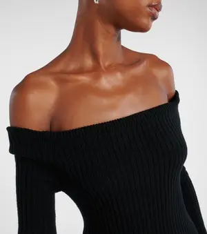 Max Mara Wool And Cashmere-blend Maxi Dress