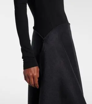 Victoria Beckham Asymmetric Midi Dress