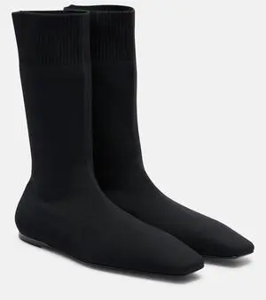 Women's Black Sock Boots