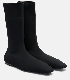 TOTEME Sock Boots - Black