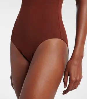ERES Odyssée Gathered Swimsuit - Brown
