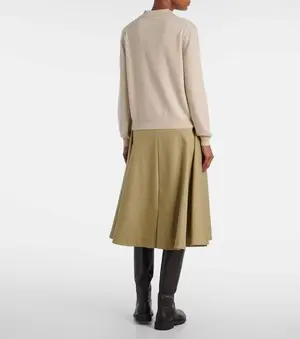 Loro Piana Cashmere Polo Sweater - White