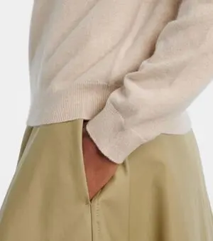 Loro Piana Cashmere Polo Sweater - White