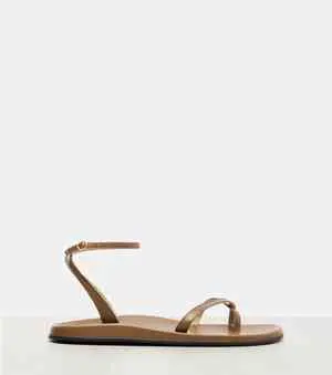 THE ROW Hugh Leather Sandals - Green