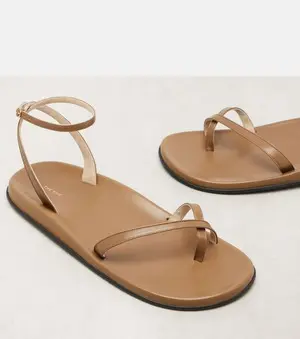 THE ROW Hugh Leather Sandals - Green