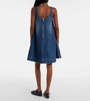 Simone Rocha Distressed Denim Minidress - Blue