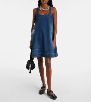 Simone Rocha Distressed Denim Minidress