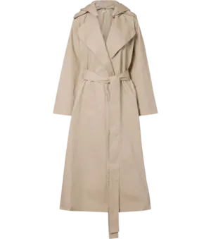 AYA MUSE Cotton Gabardine Trench Coat - Beige