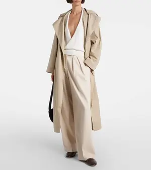 AYA MUSE Cotton Gabardine Trench Coat