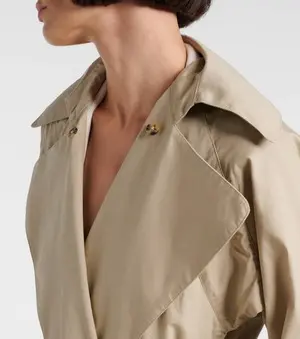 AYA MUSE Cotton Gabardine Trench Coat
