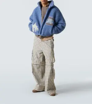 ERL Checked Cotton Cargo Trousers