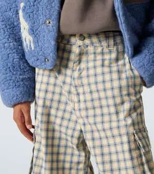 ERL Checked Cotton Cargo Trousers