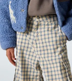 ERL Checked Cotton Cargo Trousers