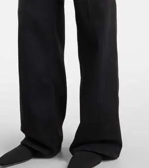 TOTEME High-rise Wide-leg Jeans - Black