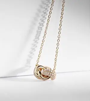 STONE AND STRAND 14kt Yellow Diamond Necklace