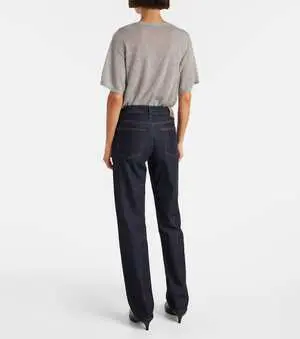 TOTEME Low-rise Straight Jeans - Blue