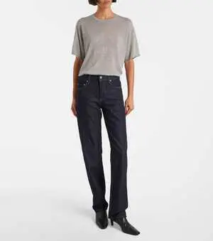 TOTEME Low-rise Straight Jeans - Blue